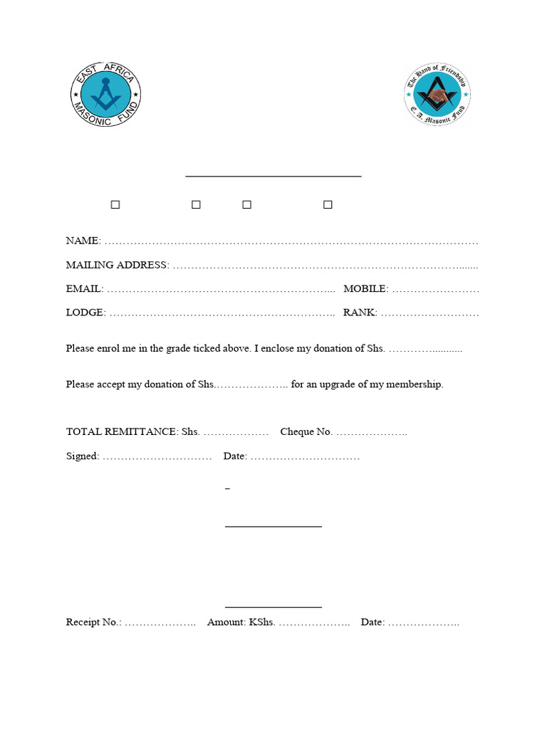 EAMF Membership Enrolment Form | PDF