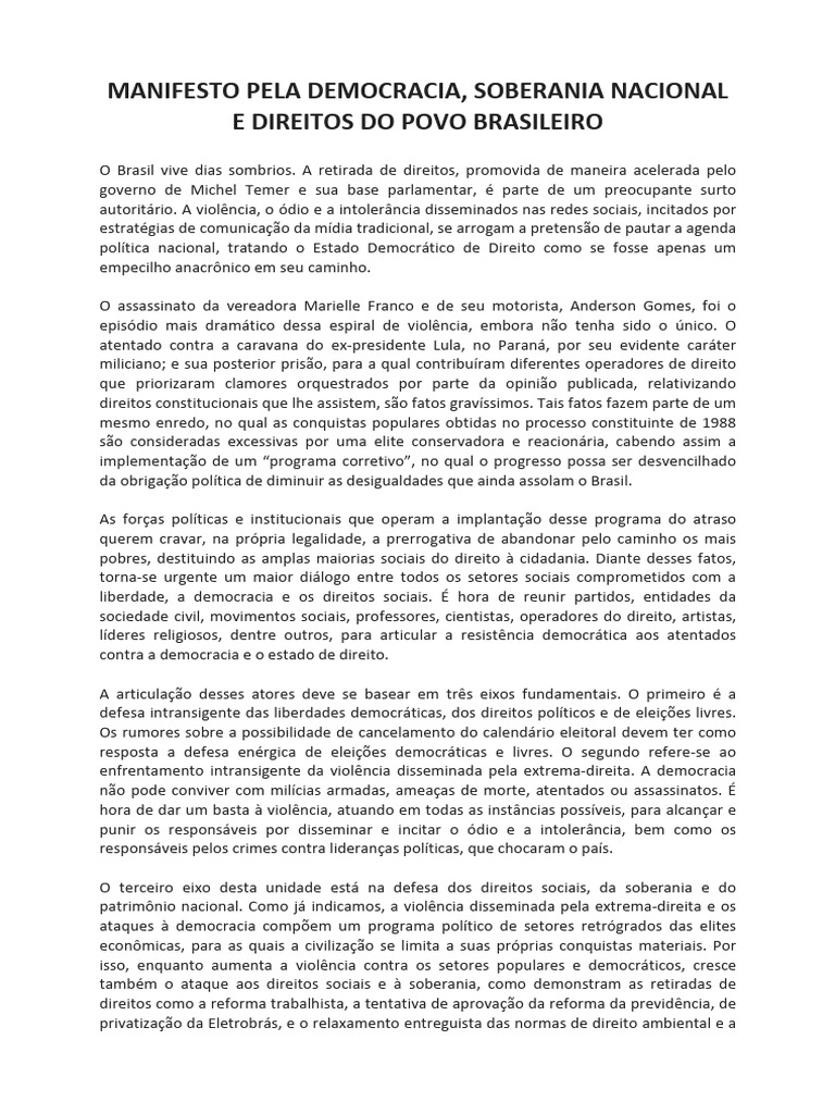 Manifesto | PDF
