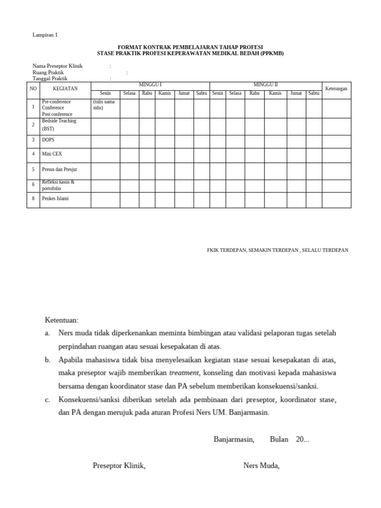 Template Penugasan PPKMB | PDF