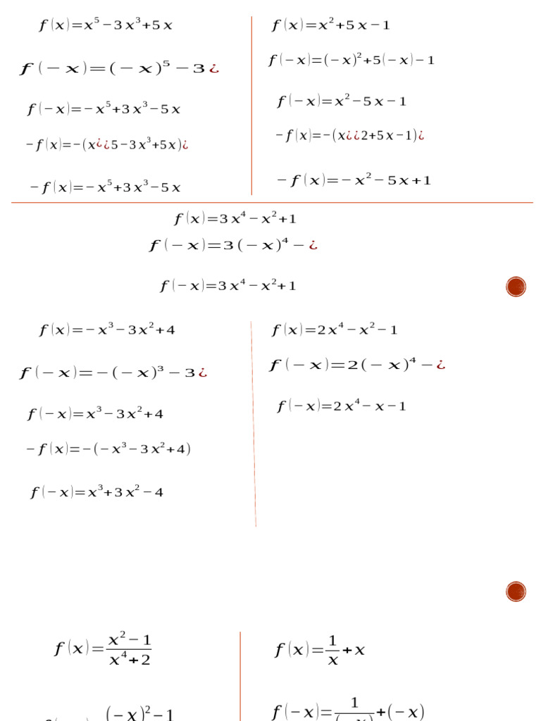 Simetría de Una Función S8 | PDF