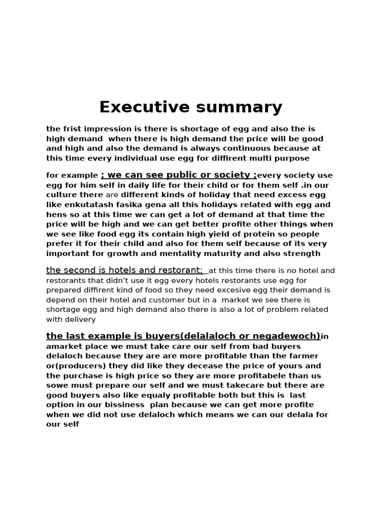 Executive summary | PDF