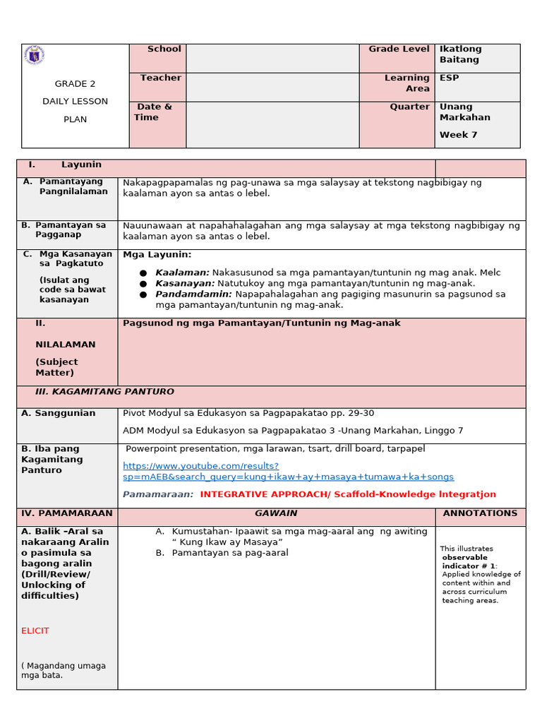 Cot-Esp 3 Q1-W7 | PDF