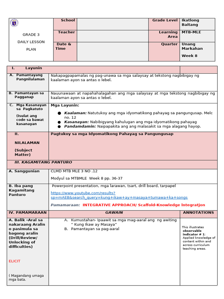 COT-MTB 3-Q1-W8 | PDF