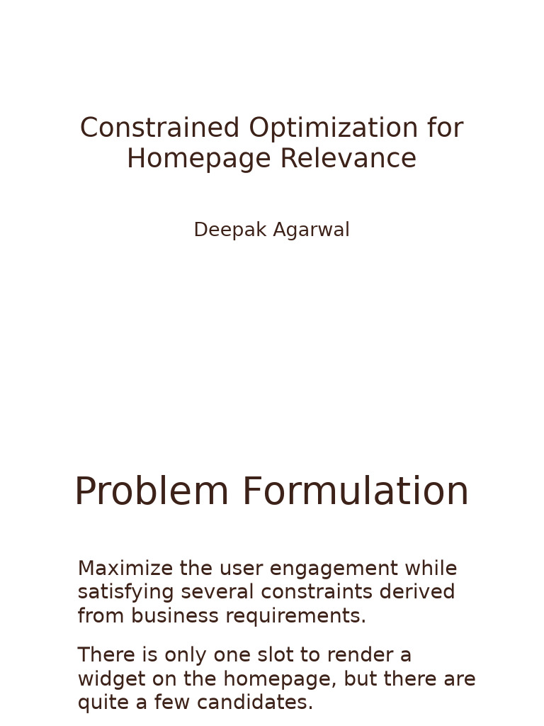 Constrained Optimization-Note by Vito | PDF