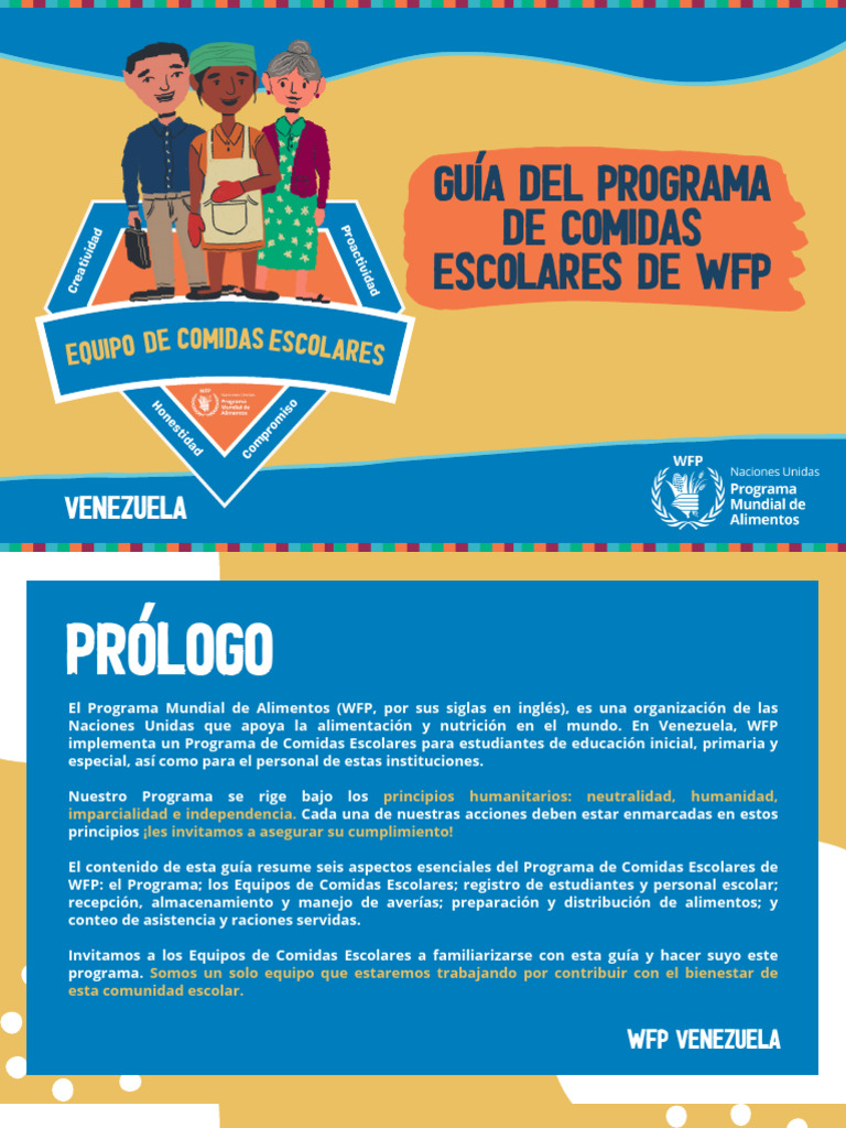 Guía Del Programa Escolar | PDF | Alimentos | Agua