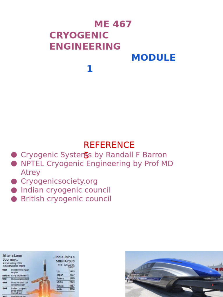 Me 467 Cryo Module 1 | PDF