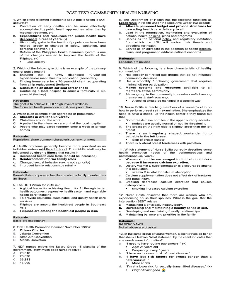 Pre Test Post Test | PDF