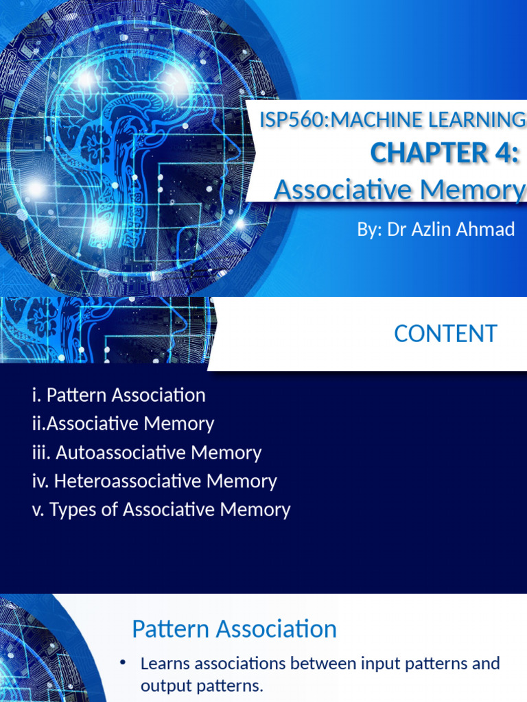 Chapter 4 - Associative Memory | PDF
