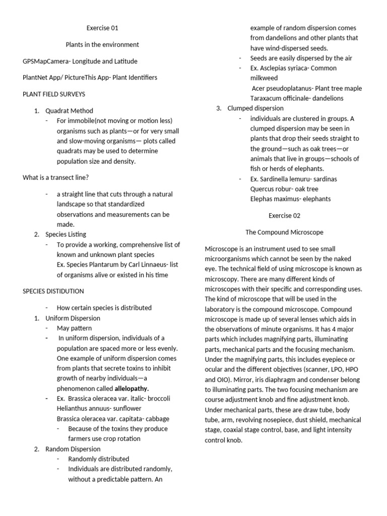 Botany Lab Reviewer | PDF