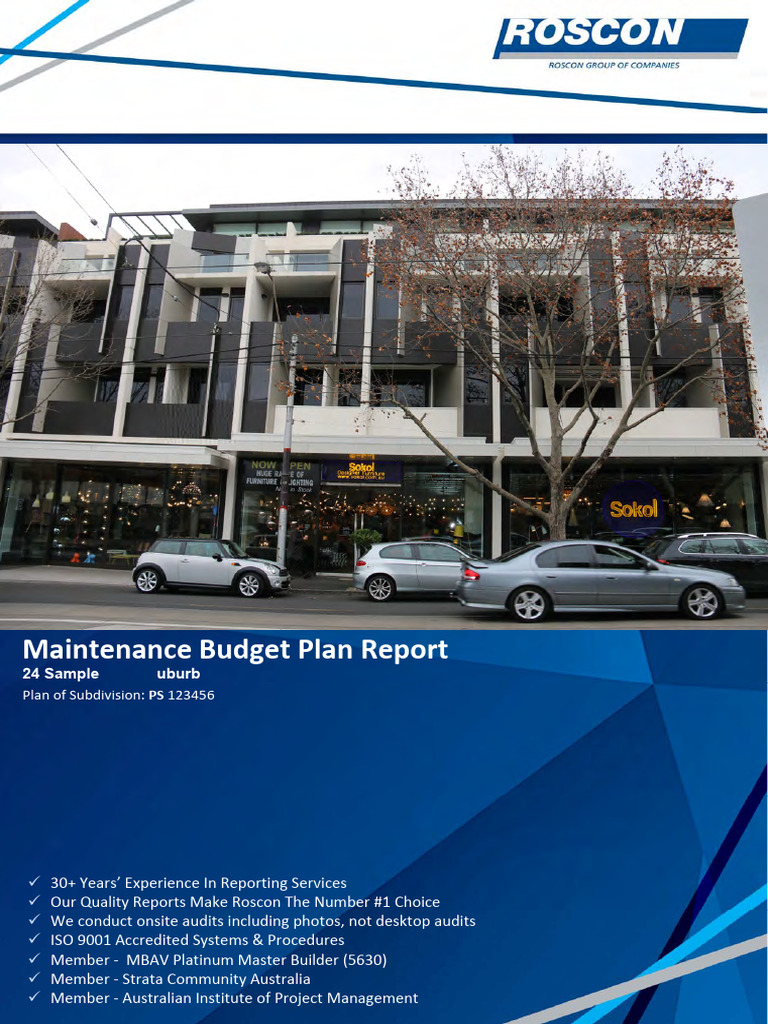 Maintenance Plan Sample 3 v2 | PDF