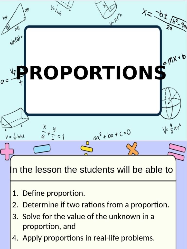 PROPORTIONS | PDF