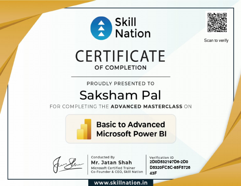 Basic To Advanced Power BI Certificate - Your Certificate For Business ...