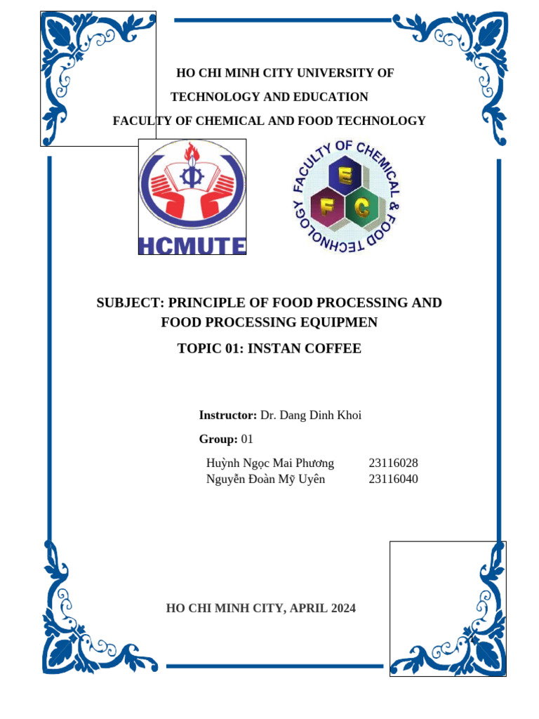 Instant Coffee Production Process Overview | PDF | Coffee