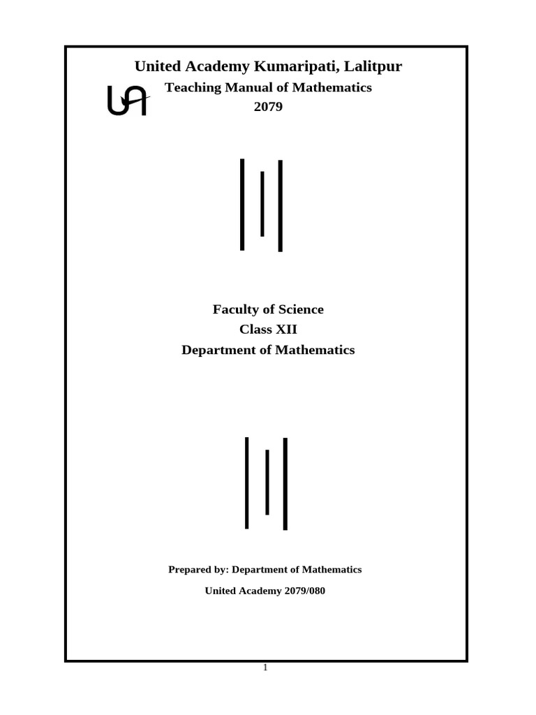Mathematics XII MP - 079 Science | PDF