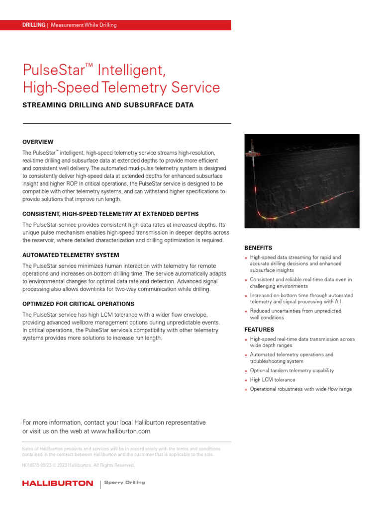 Pulsestar SP Specs Data Sheet | PDF