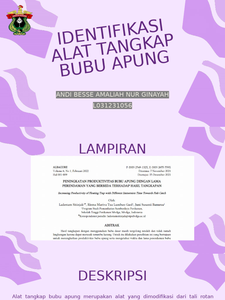 Materi Bubu Apung | PDF