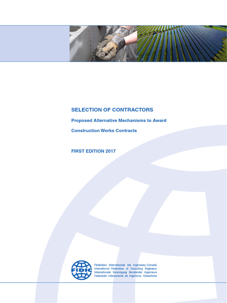 Selection of Contractors | PDF
