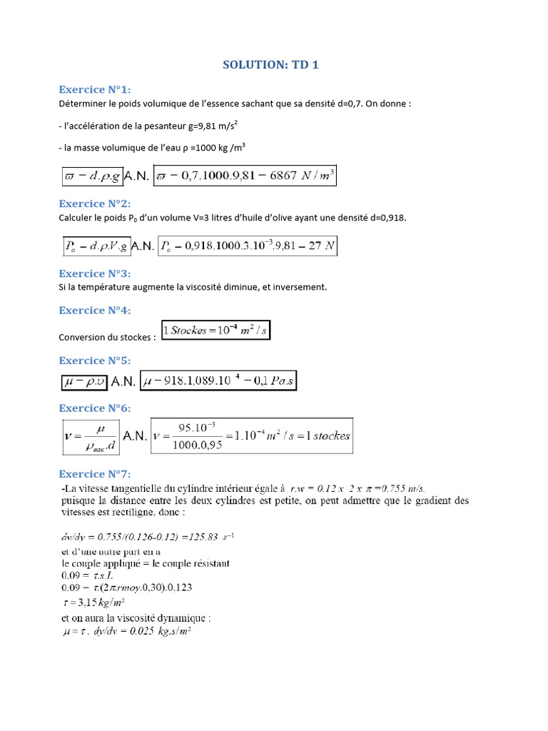 TD 1 Solution | PDF