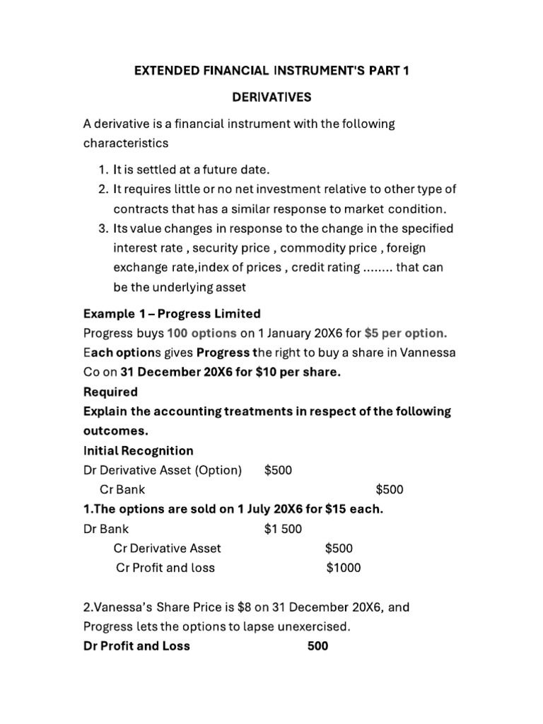 Derivative Accounting | PDF