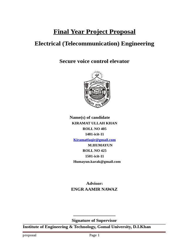 Proposal Format | PDF