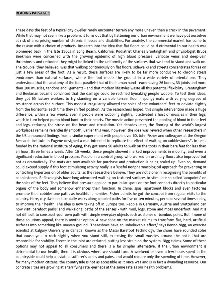 Ielts Reading Practice PDF | PDF