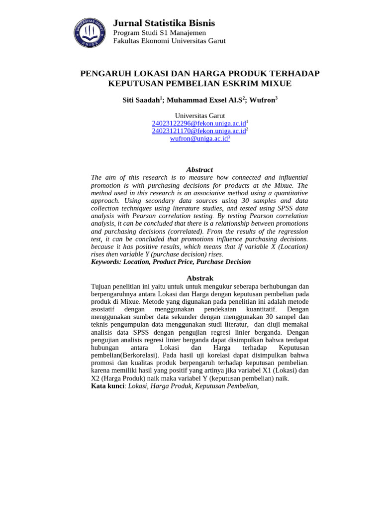 Siti Saadah - Tugas Akhir Statbis Logistik | PDF