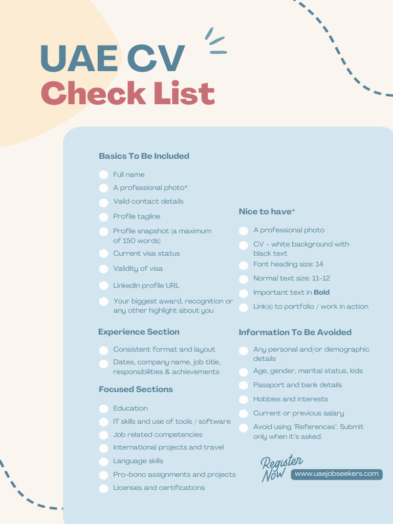 CV Checklist | PDF