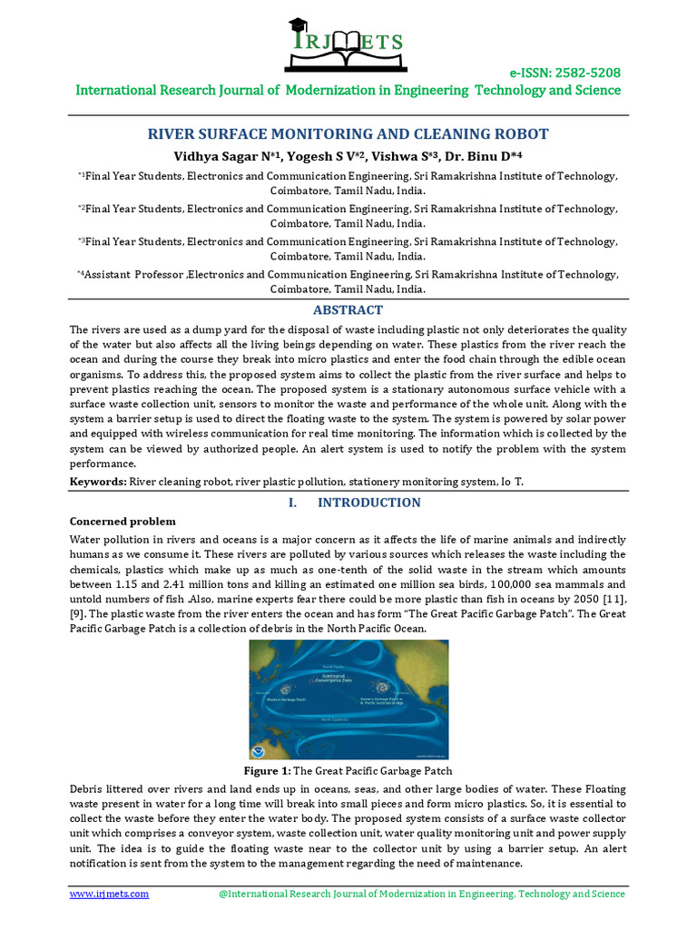 River Cleaning Robot Design | PDF