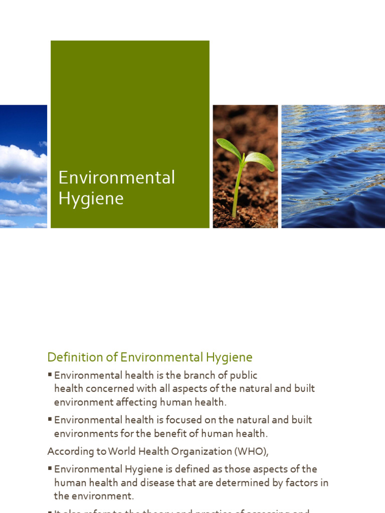 Bpe 2501 Environmental Hygiene Dr.p.chandrasekar | PDF | Environmental ...