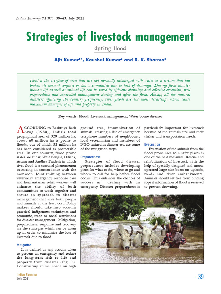 Ojsadmin, 11 Strategies of Livestock Management | PDF