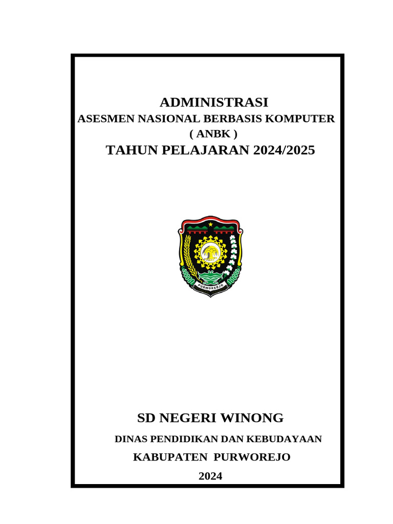 Administrasi Anbk Dari Loning Edit | PDF