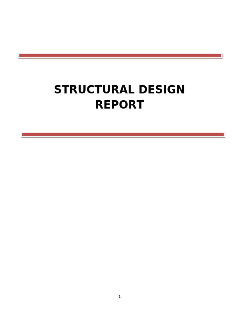 Structural Repot Sample | PDF