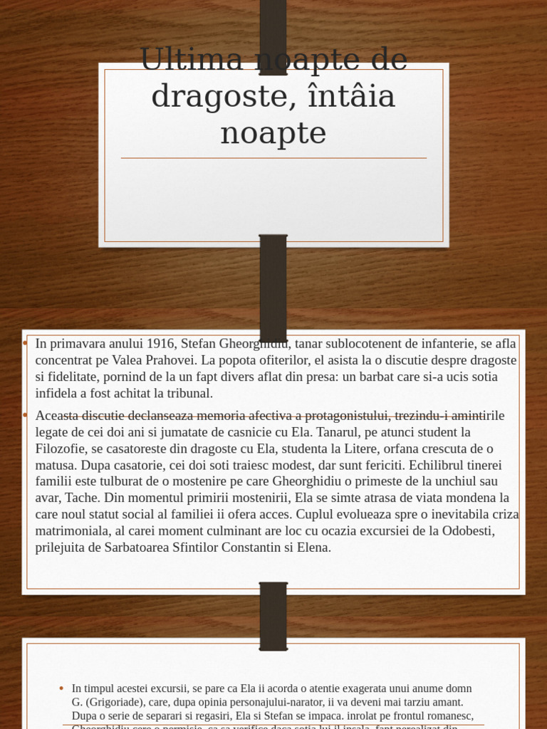 Ultima Noapte de Dragoste, Întâia Noapte | PDF