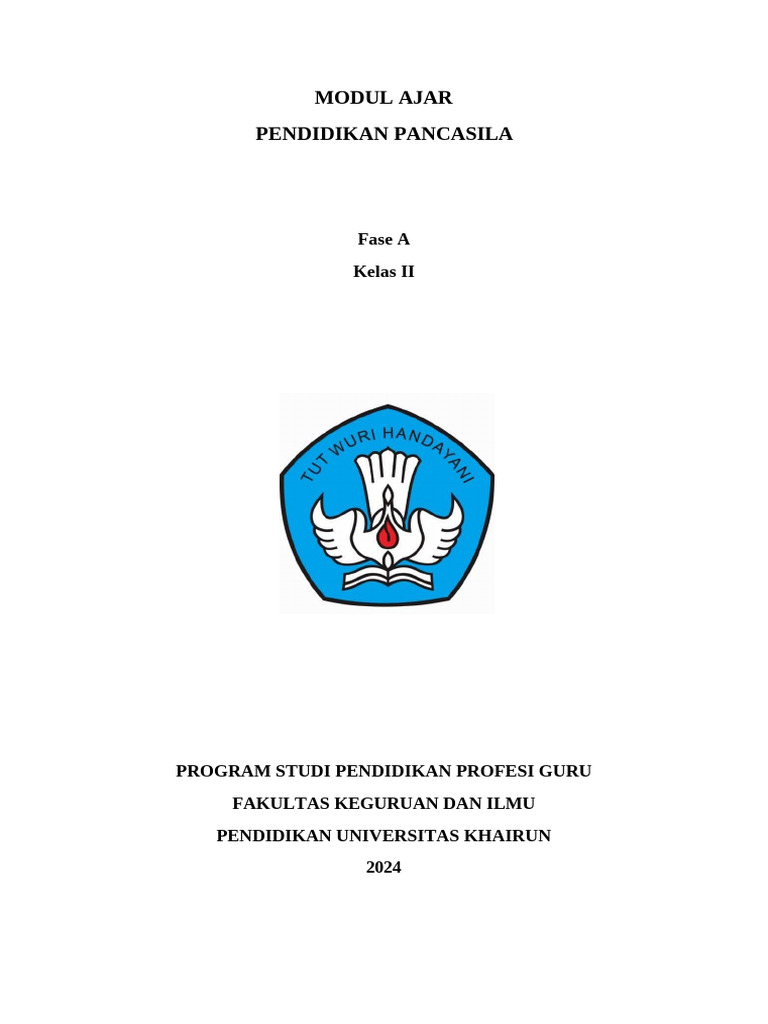 Modul Ajar Pkn Kelas Ii Riandaa Pdf
