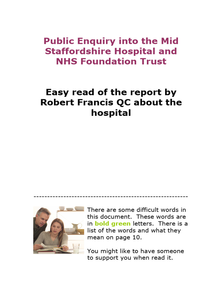 Summary of Francis Report ER | PDF