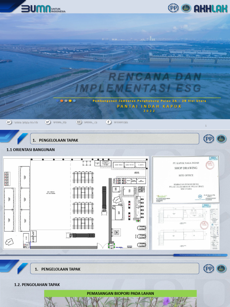 Rencana Dan Implementasi Esg Proyek Pik | PDF