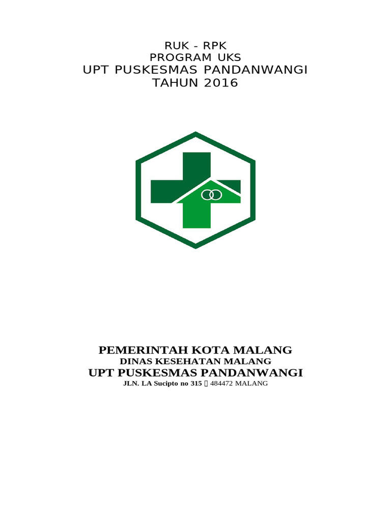 RUK RPK Puskesmas Pandanwangi Kota Malang | PDF