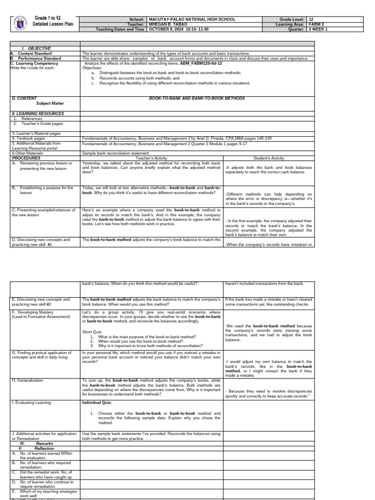 Fabm2 - q2d4 WEEK 1 | PDF
