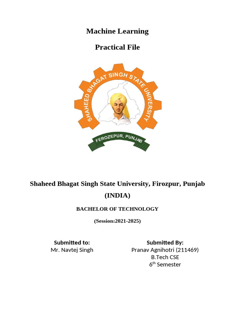 Machine Learning | PDF