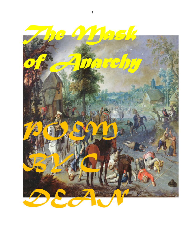 The Mask of Anarchy: Poem BYC Dean | PDF | Determinism | Religion ...