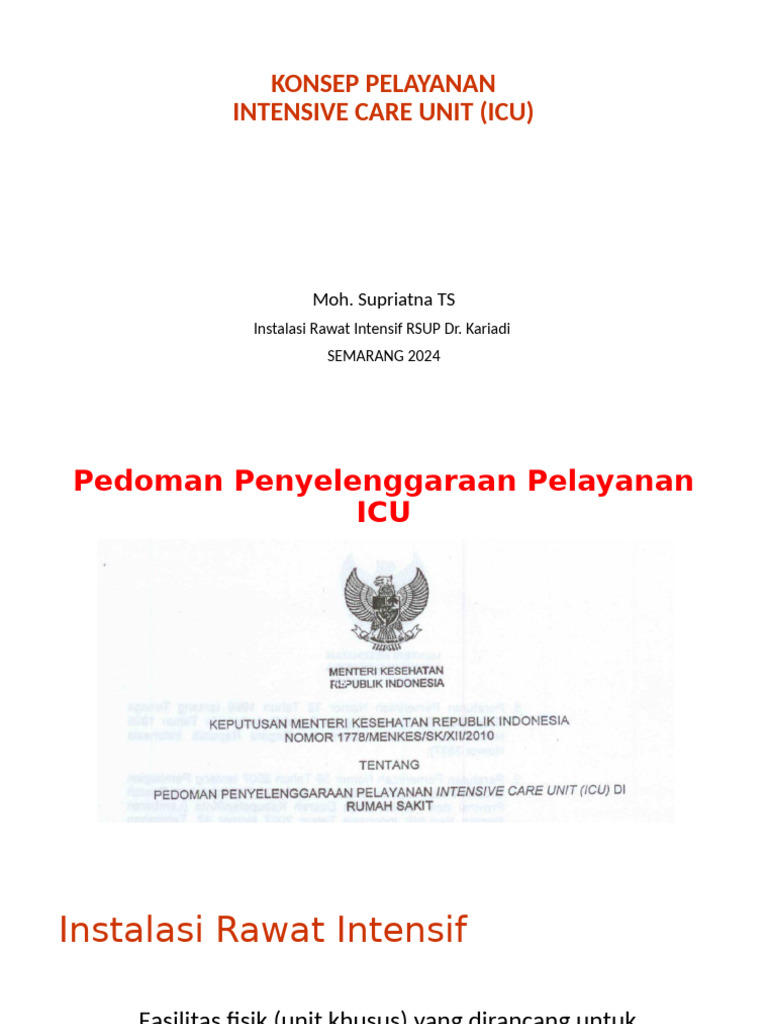 Konsep Pelayanan Icu | PDF