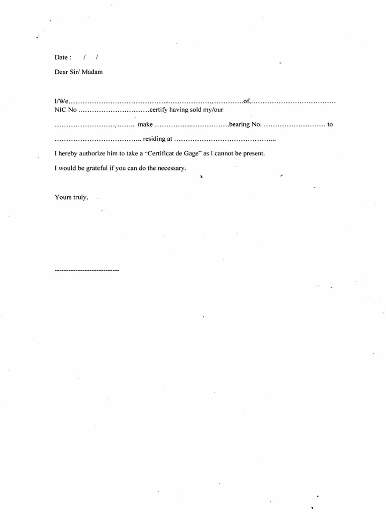 Gage Sans Deplacement | PDF