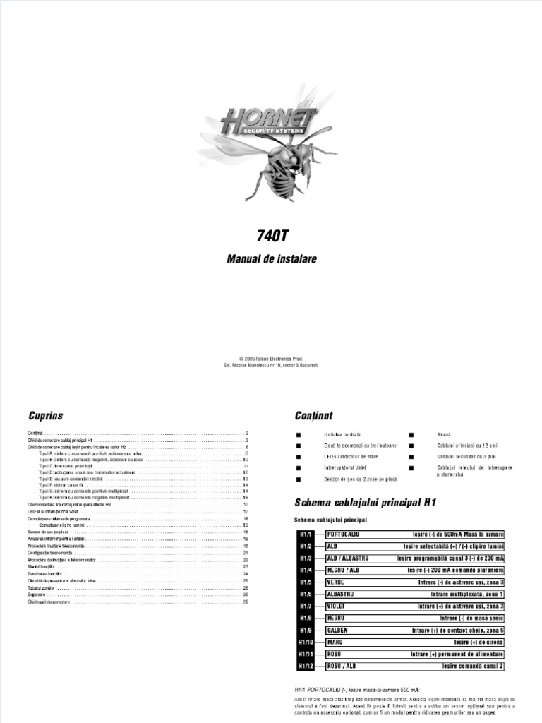 Hornet 740t Install | PDF | Motor Vehicle Manufacturers | Car