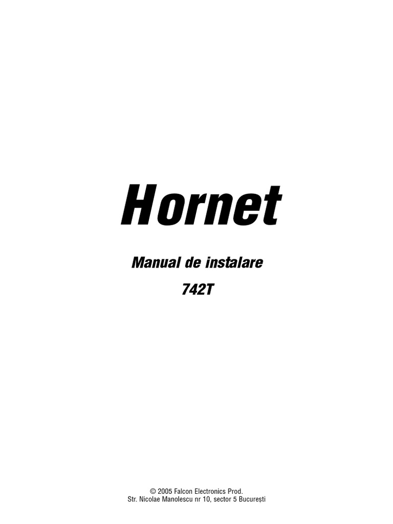 Hornet 742T Install | PDF