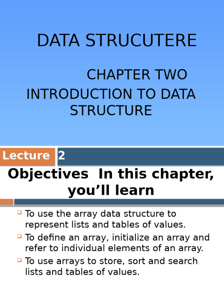 Data Structure CH 2 | PDF