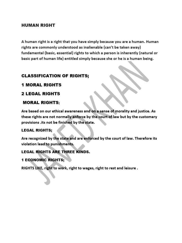 Human Right 5th | PDF