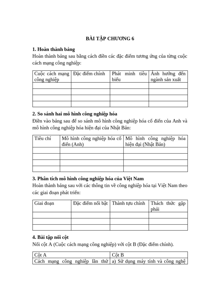 Bai Tap Chuong 6 | PDF
