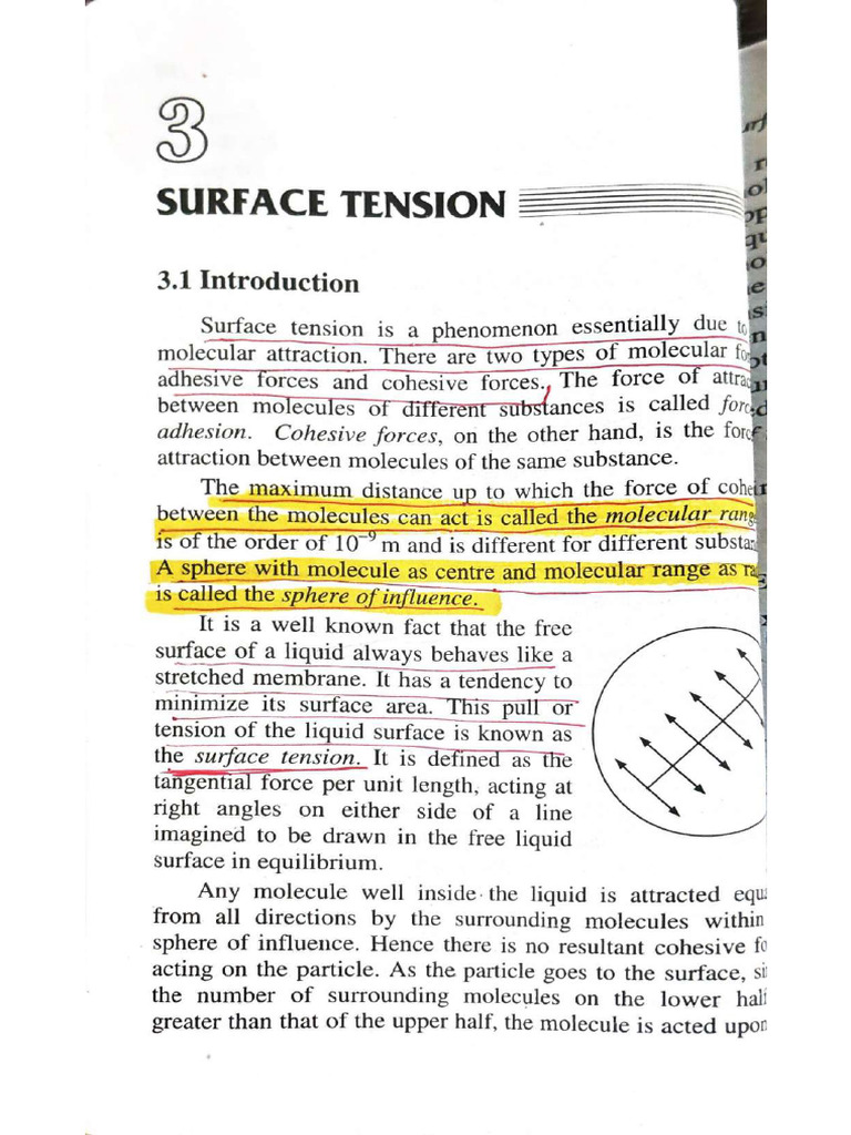 Surface Tension | PDF