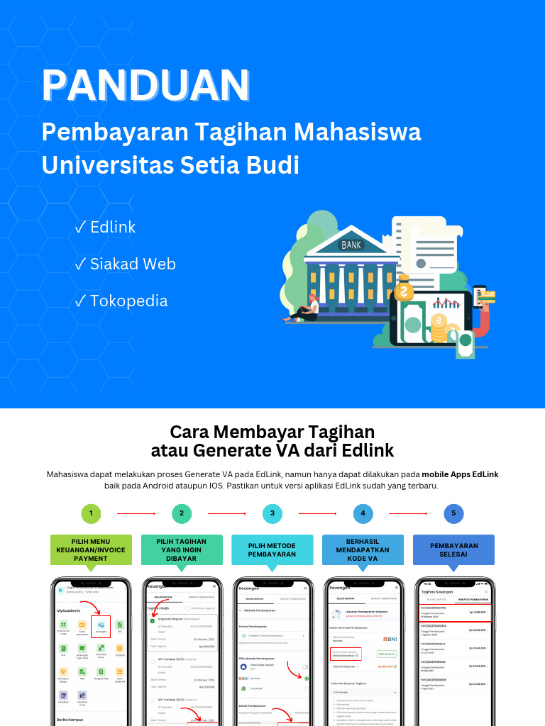 Panduan Pembayaran Kuliah USB | PDF