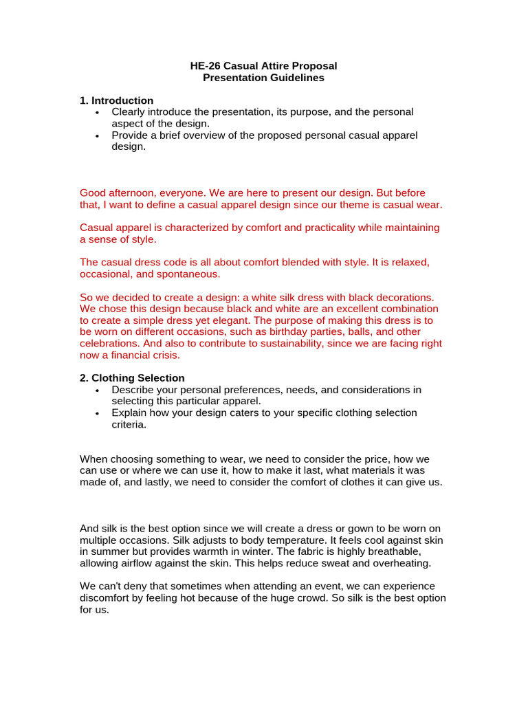 Presentation Guidelines HE26 | PDF